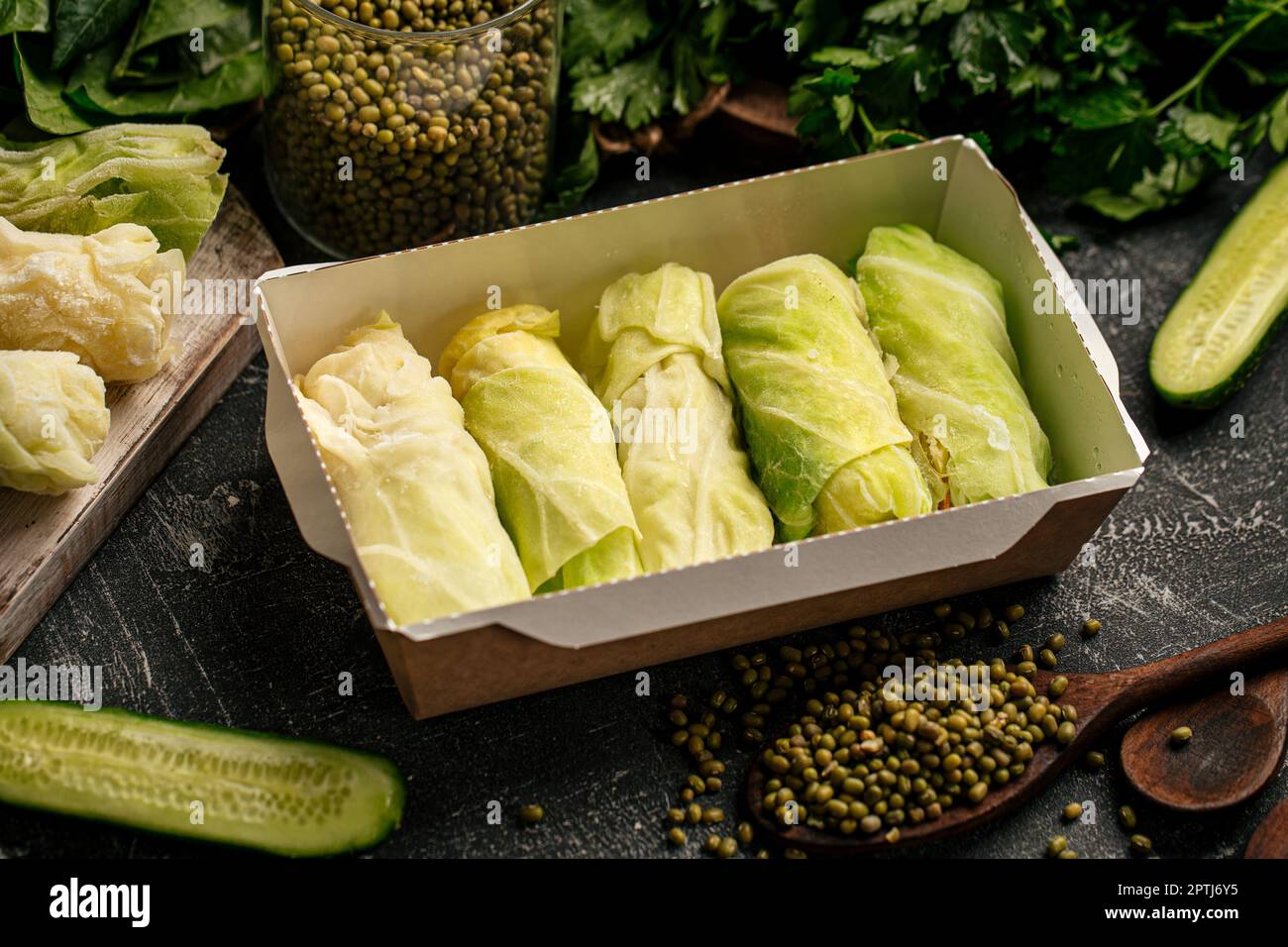 Russian cabbage rolls golubtsy with minced beef Stock Photo - Alamy