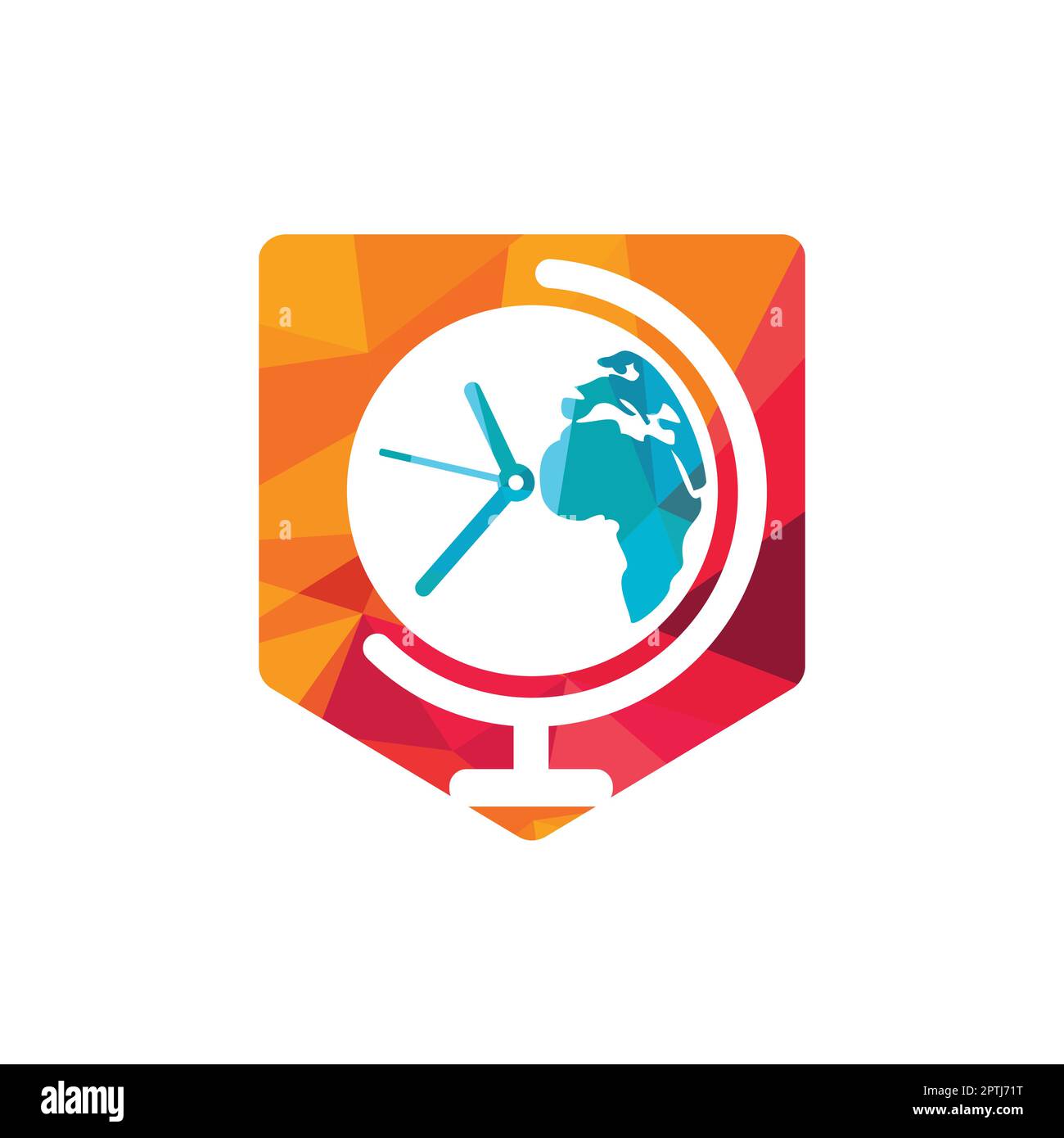 Time world vector logo design template. Time planet symbol or icon ...