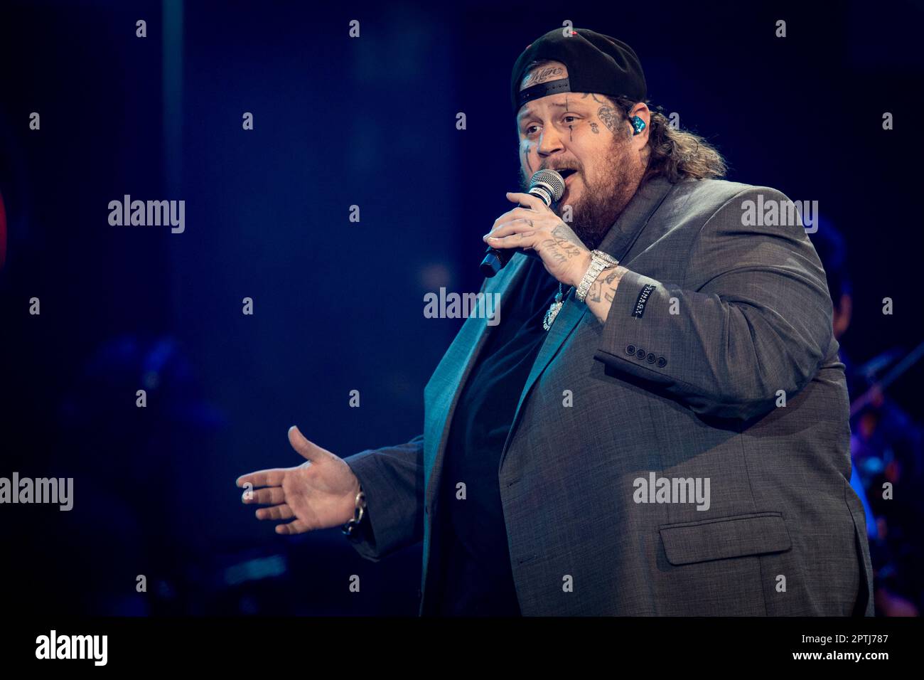 Jelly Roll performs at Still Playin' Possum - George Jones Tribute at ...