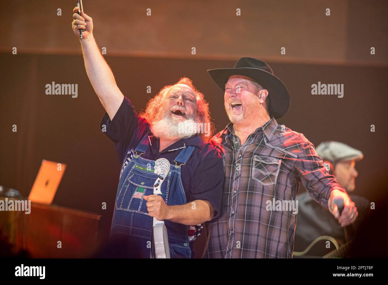 Tim Watson and Tracy Lawrence performs at Still Playin' Possum - George ...