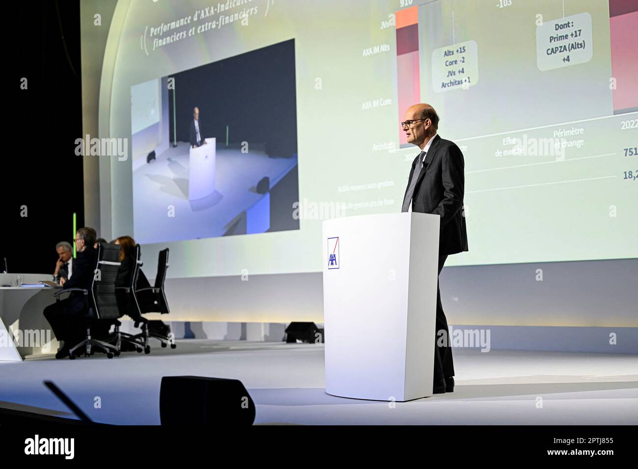 Paris, France. 27th Apr, 2023. Frederic de Courtois, during the general ...