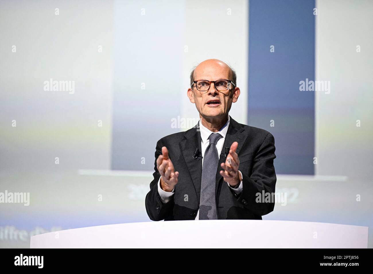 Paris, France. 27th Apr, 2023. Frederic de Courtois, during the general ...