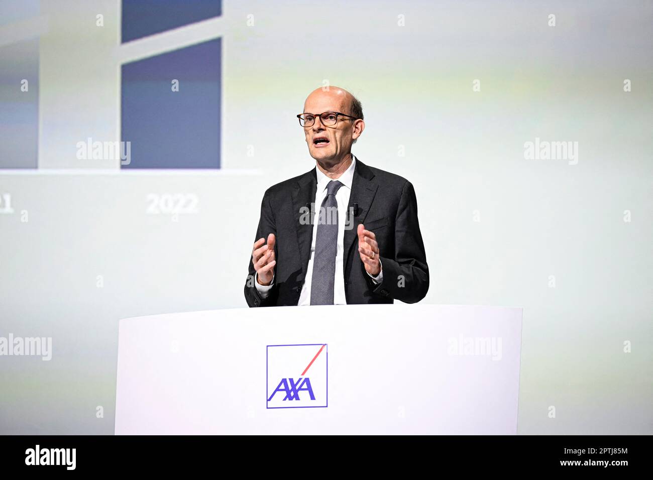 Paris, France. 27th Apr, 2023. Frederic de Courtois, during the general ...