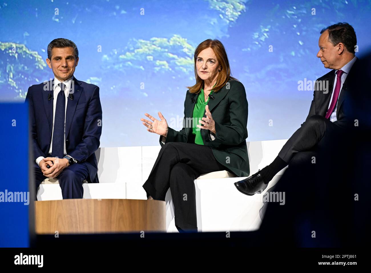 Paris, France. 27th Apr, 2023. Helen Browne during the general meeting ...