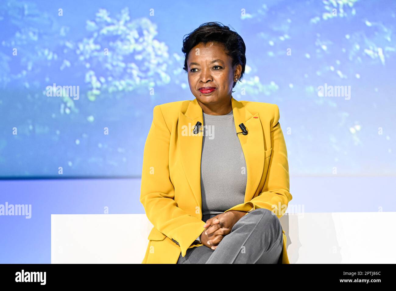 Paris, France. 27th Apr, 2023. Karima Silvent, during the general ...