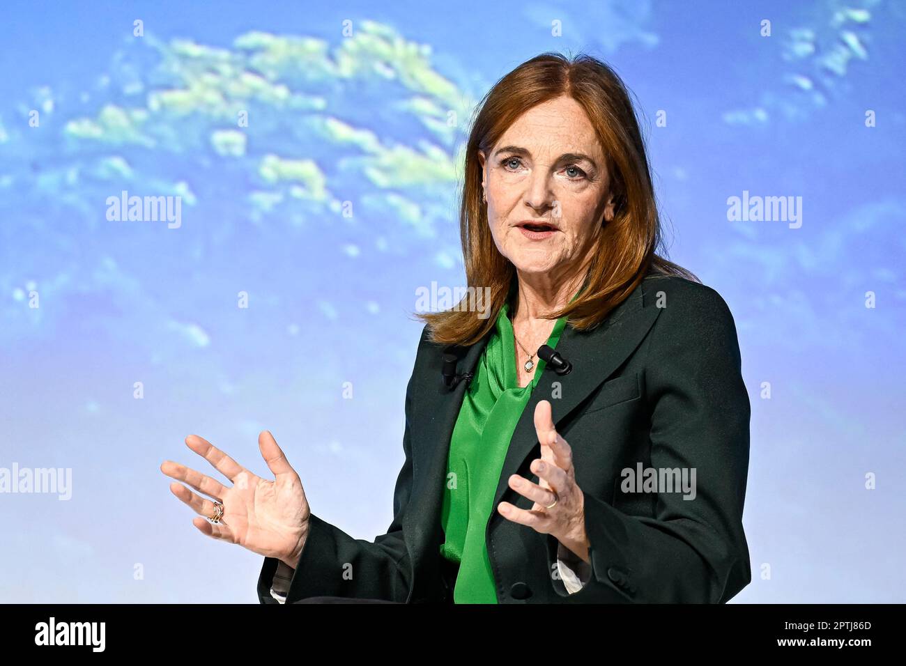 Paris, France. 27th Apr, 2023. Helen Browne during the general meeting ...