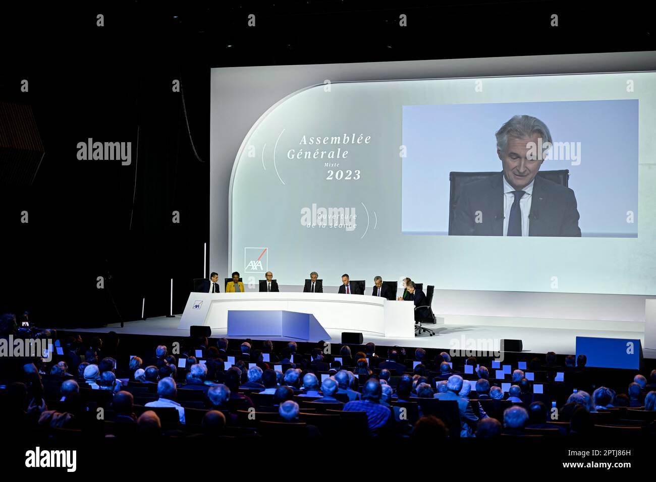 Paris, France. 27th Apr, 2023. General illustration view during the ...