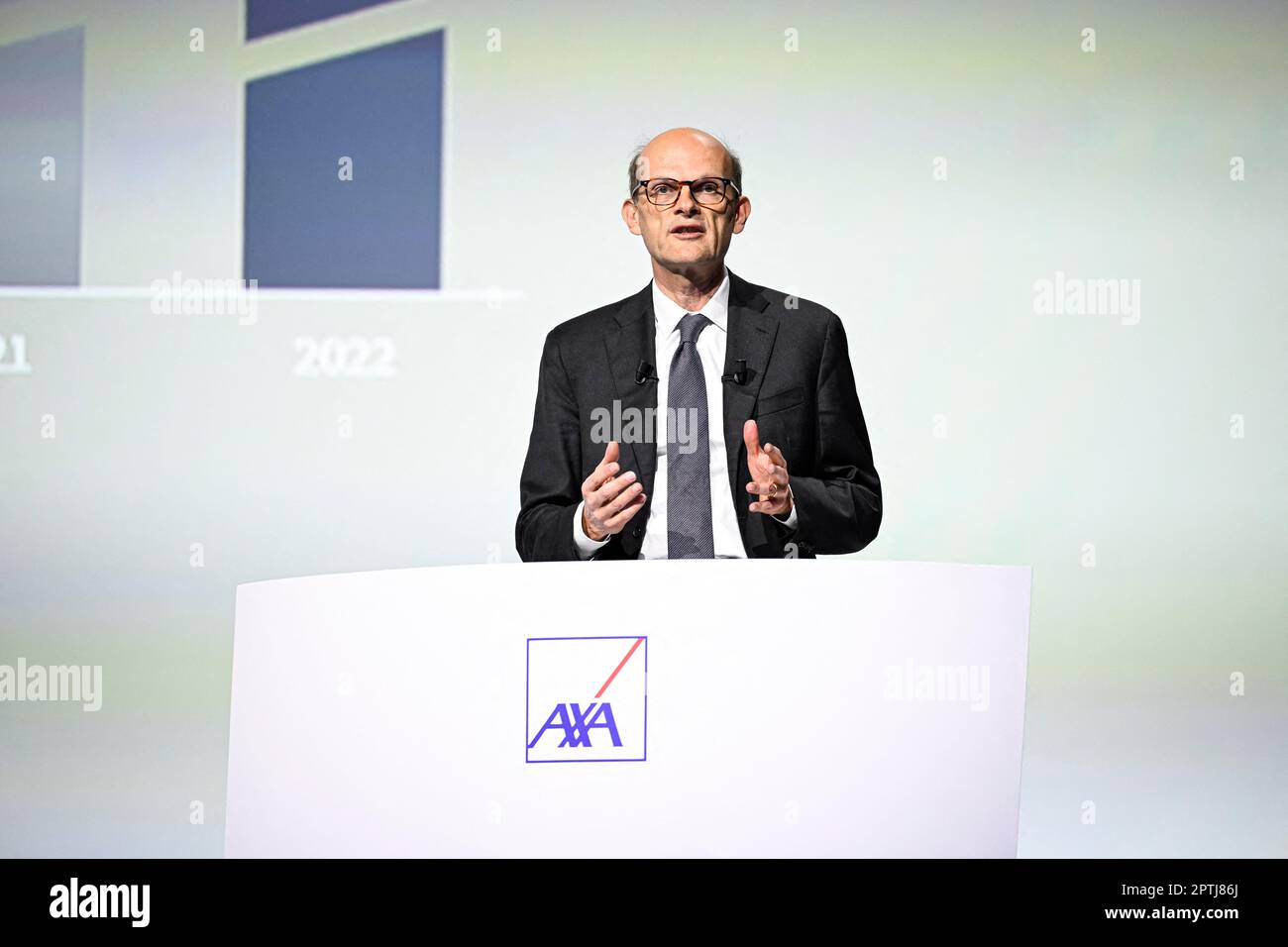 Paris, France. 27th Apr, 2023. Frederic de Courtois, during the general ...