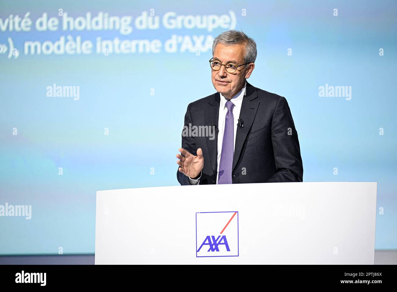 Paris, France. 27th Apr, 2023. Jean-Pierre Clamadieu during the general ...