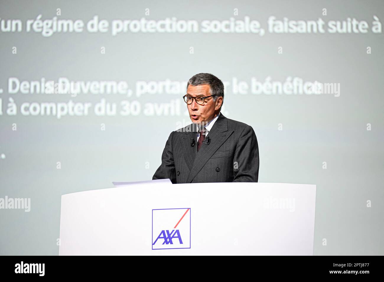 Paris, France. 27th Apr, 2023. Olivier Durand during the general ...