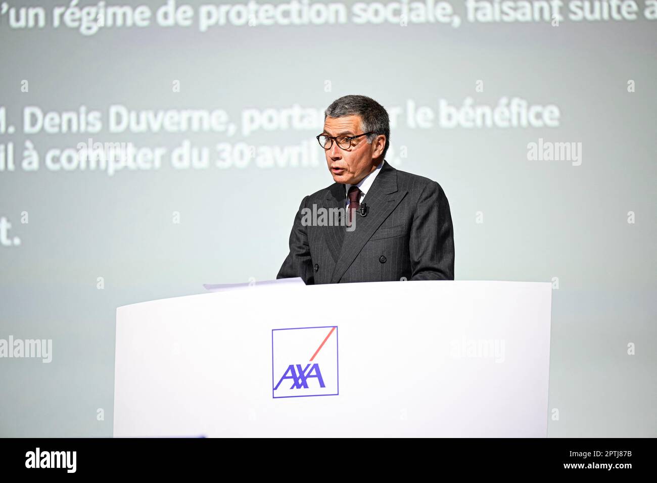 Paris, France. 27th Apr, 2023. Olivier Durand during the general ...