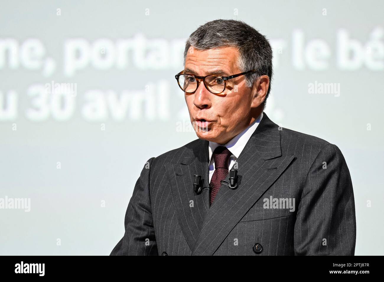 Paris, France. 27th Apr, 2023. Olivier Durand during the general ...