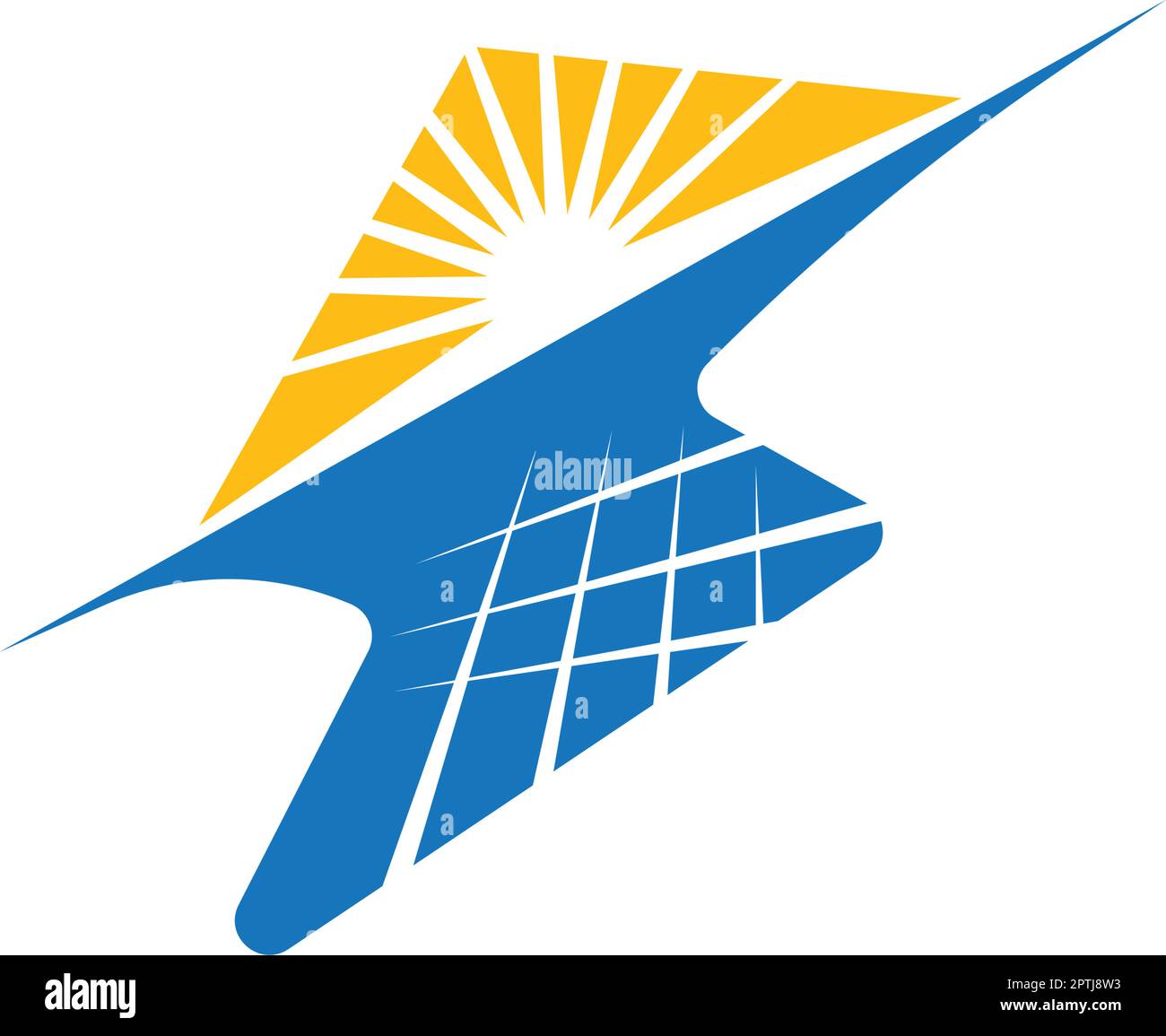 Solar panels sunlight blue Stock Vector Images - Alamy