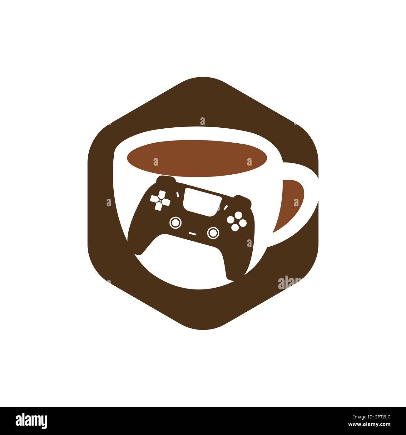 Gamer cafe vector logo design template Stock Vector Image & Art - Alamy