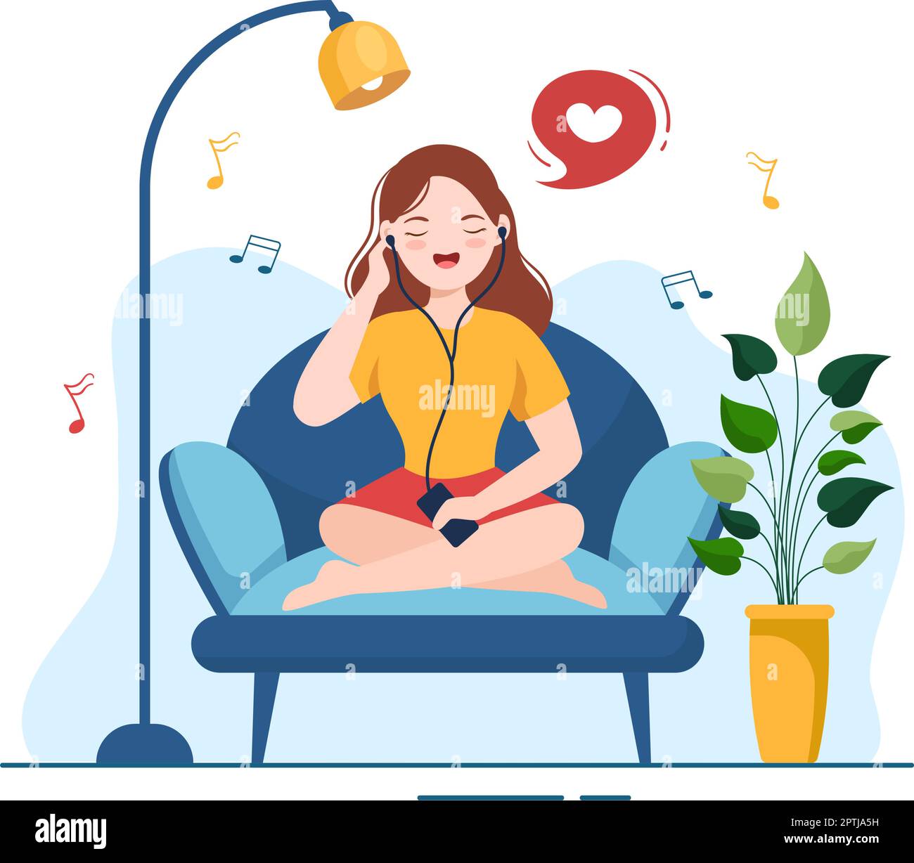 MP3 Player with Headphones, Headset and Phone of Music Listening ...