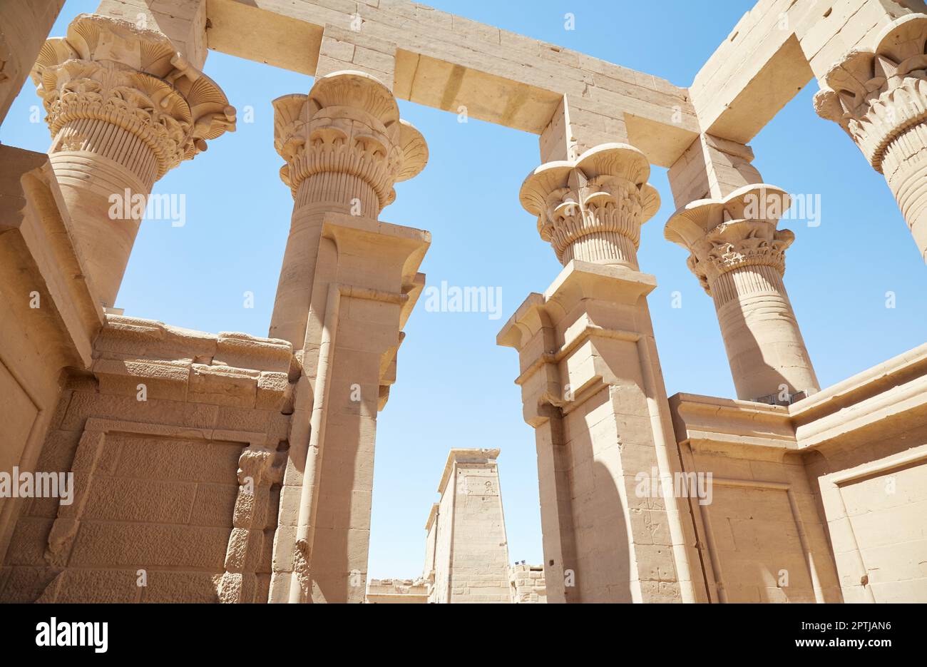 The Stunning Island Temple of Philae in Aswan, Egypt Stock Photo - Alamy