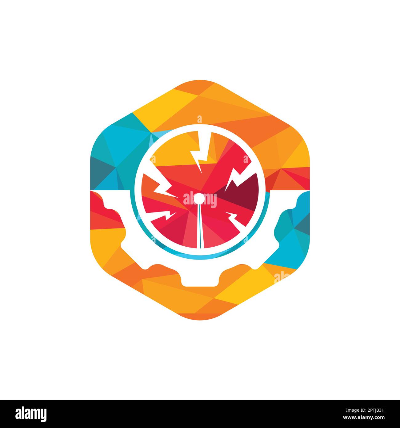 Gear tech vector logo design template Stock Vector Image & Art - Alamy