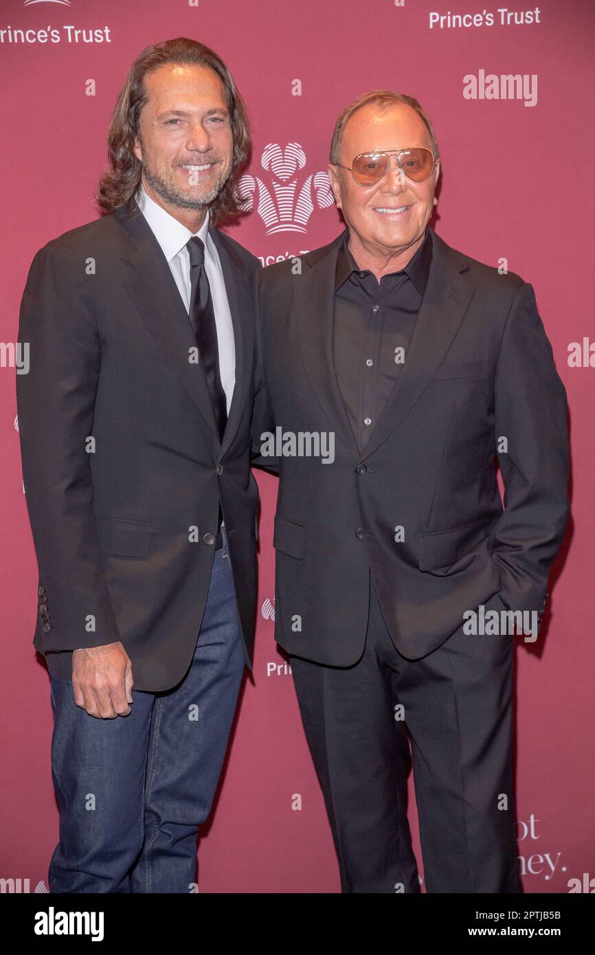 NEW YORK, NEW YORK - APRIL 27: Lance Le Pere and Michael Kors attend ...