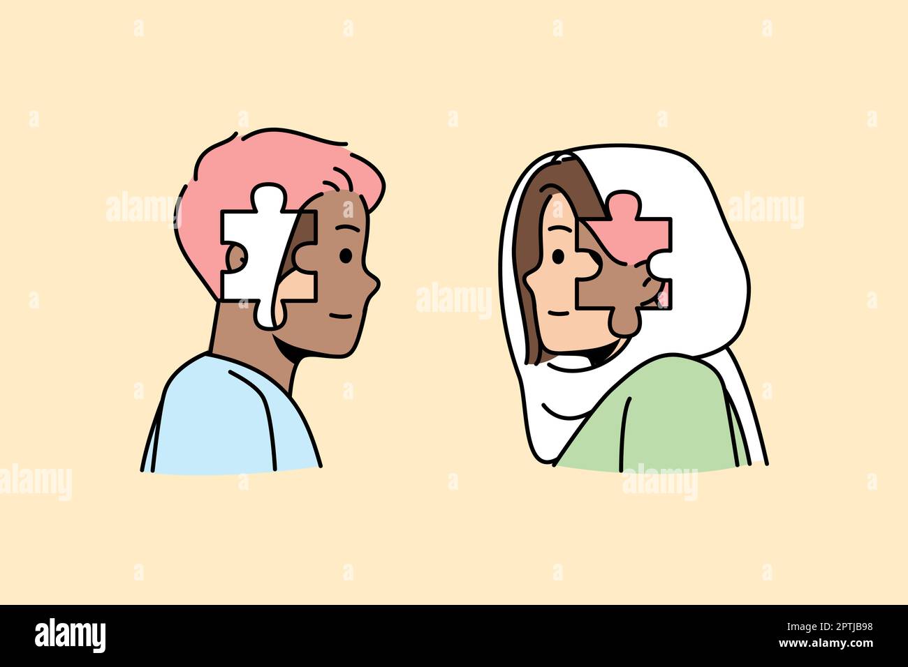 Indian american couple Stock Vector Images - Alamy