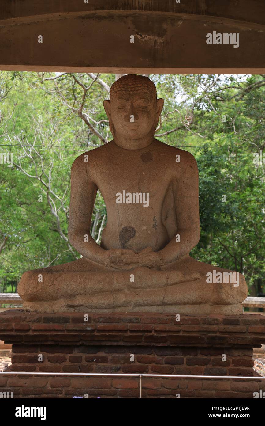 Statue of Samadhi at Anuradhapura Stock Photo - Alamy