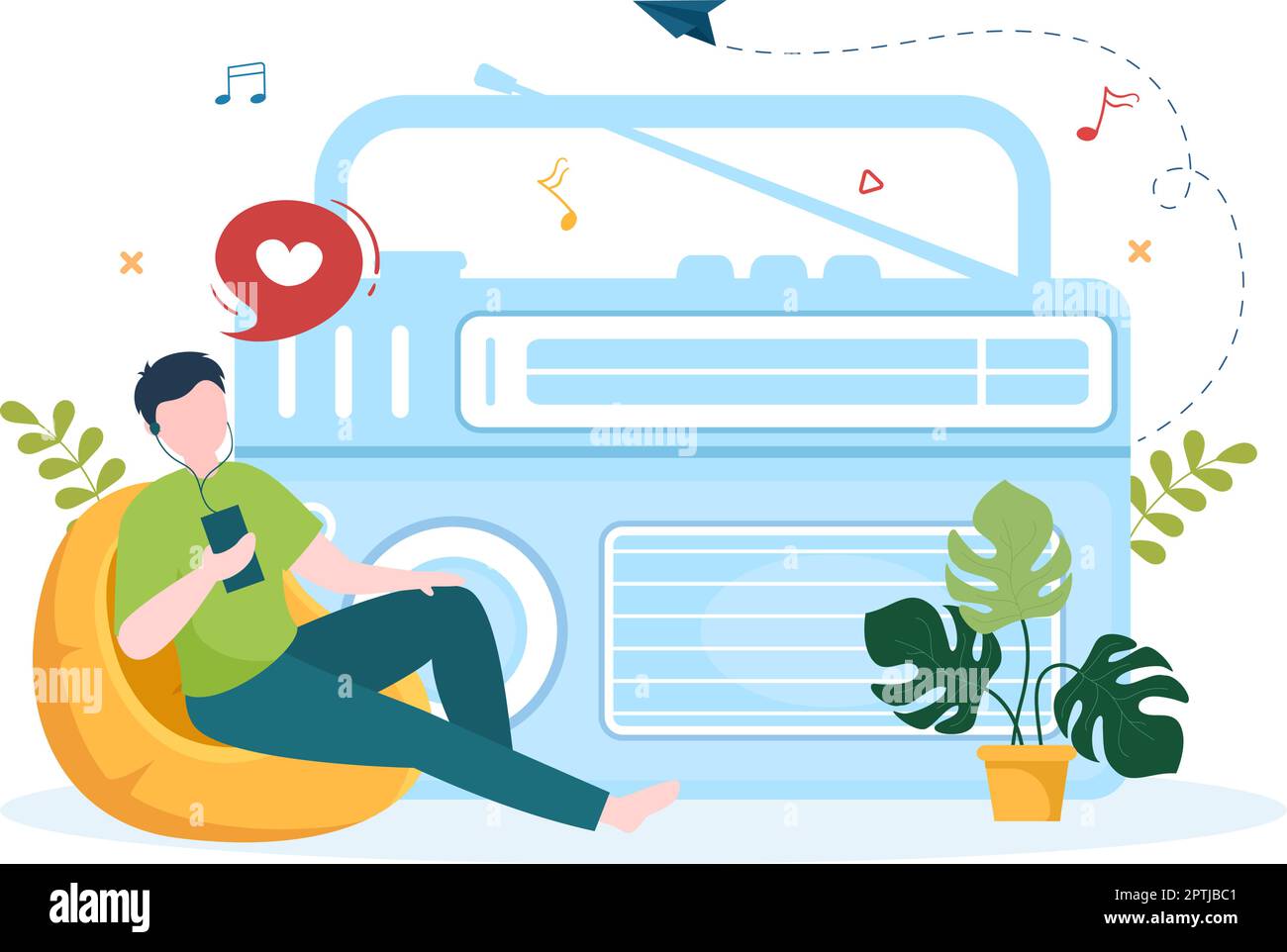 MP3 Player with Headphones, Headset and Phone of Music Listening ...