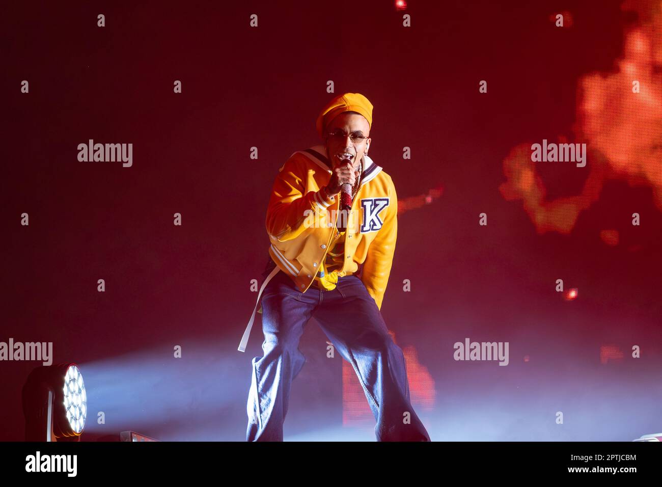 Verona, Italy. 27th Apr, 2023. The Italian trappers Gionata Boschetti as know with Sfera Ebbasta ...