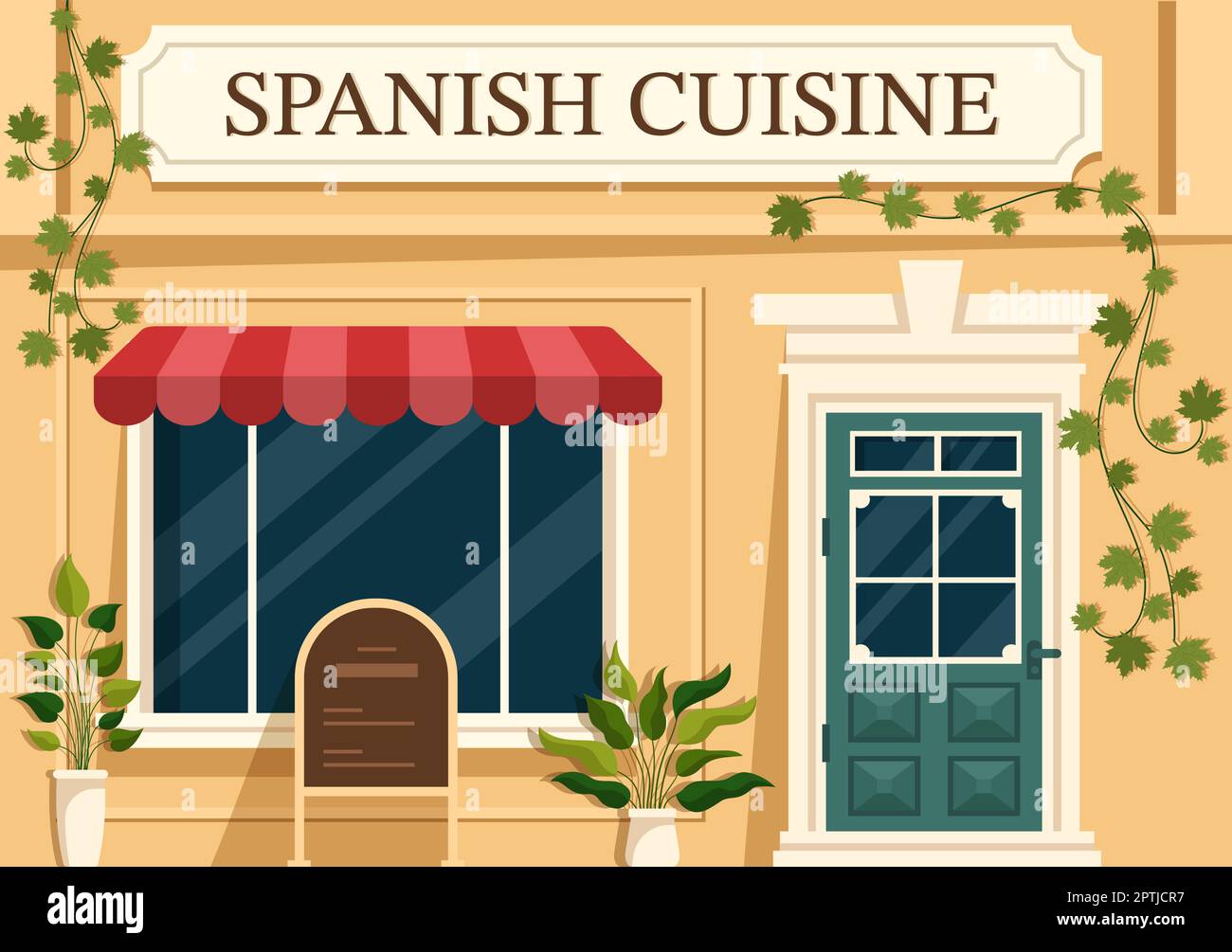 Spanish Food Cuisine Menu Restaurant with Various of Traditional Dish ...