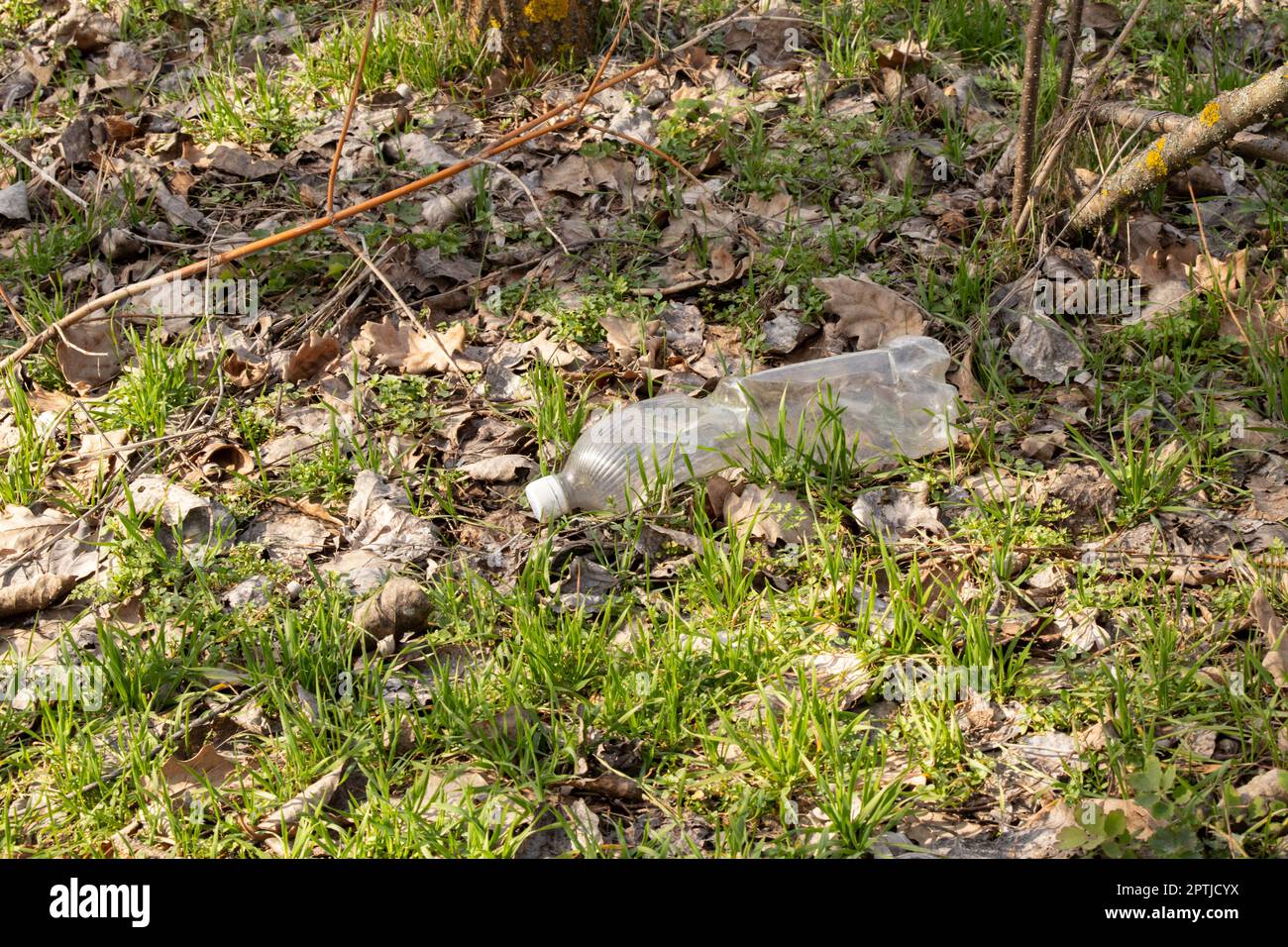 Plastic bottle thrown on the ground hi-res stock photography and images ...