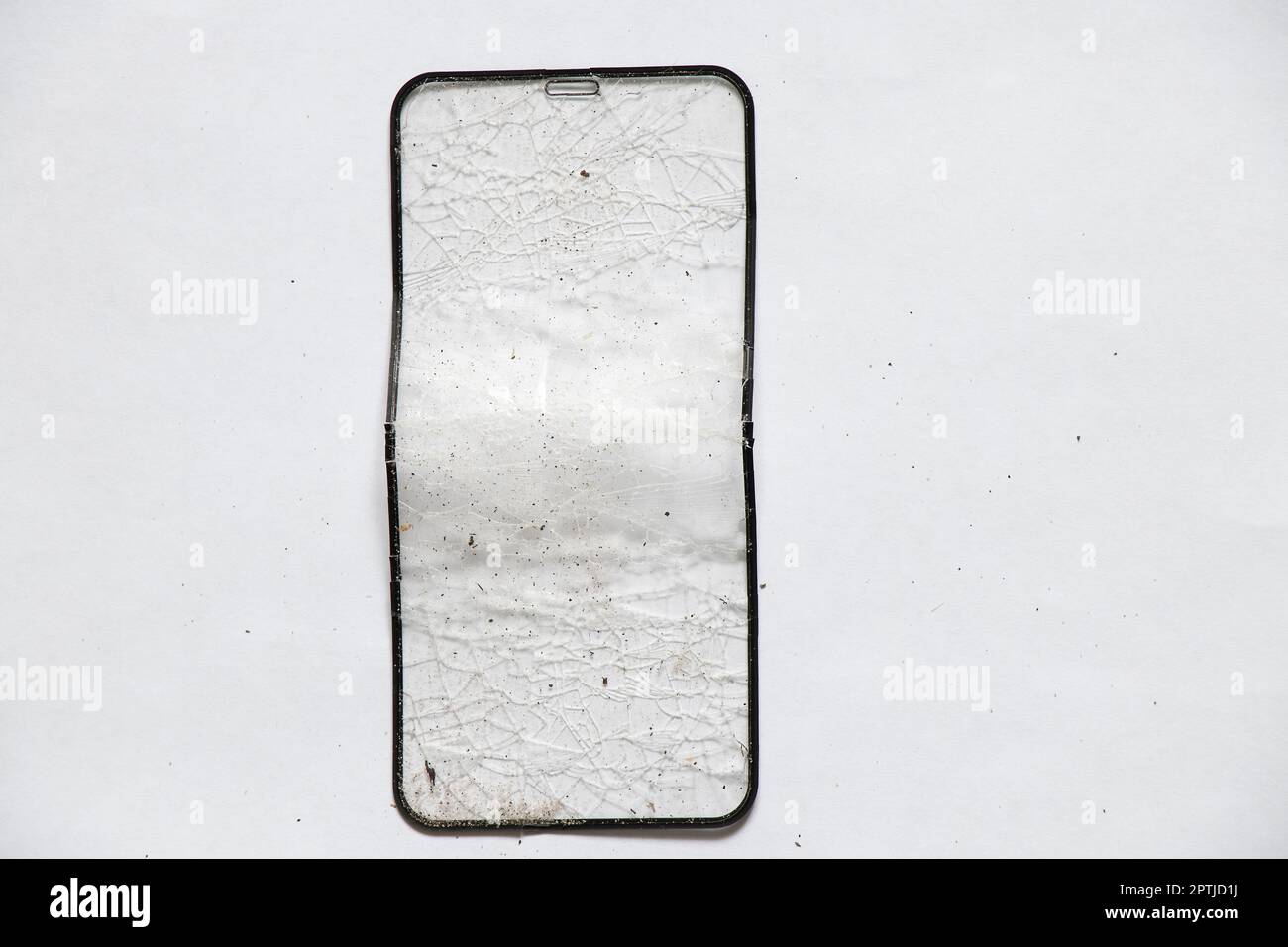 Broken glass crack plastic screen hi-res stock photography and images ...