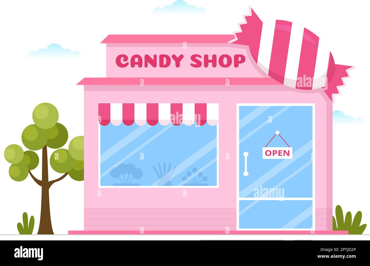 Sweet Shop Selling Various Bakery Products, Cupcake, Cake, Pastry or ...