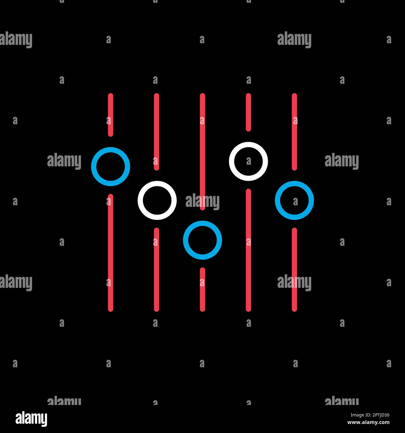 Equalizer vector icon. Music sound wave symbol Stock Vector Image & Art ...