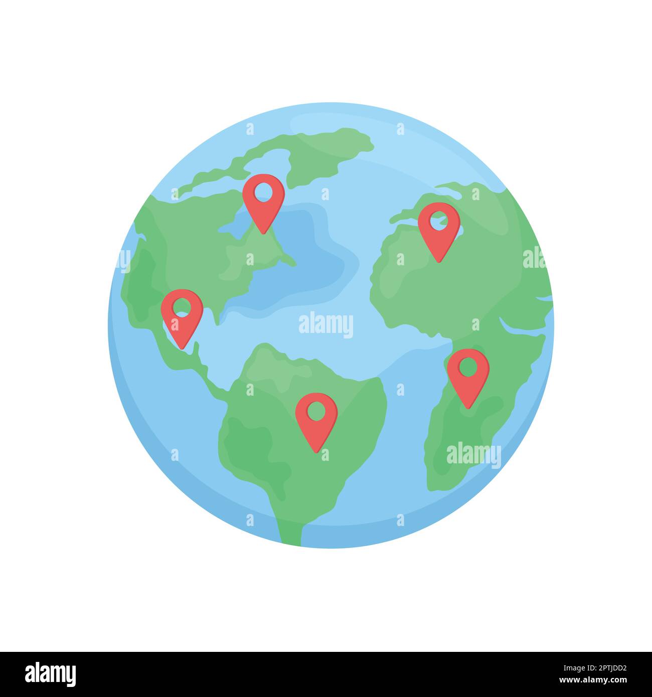 2d world map Stock Vector Images - Alamy