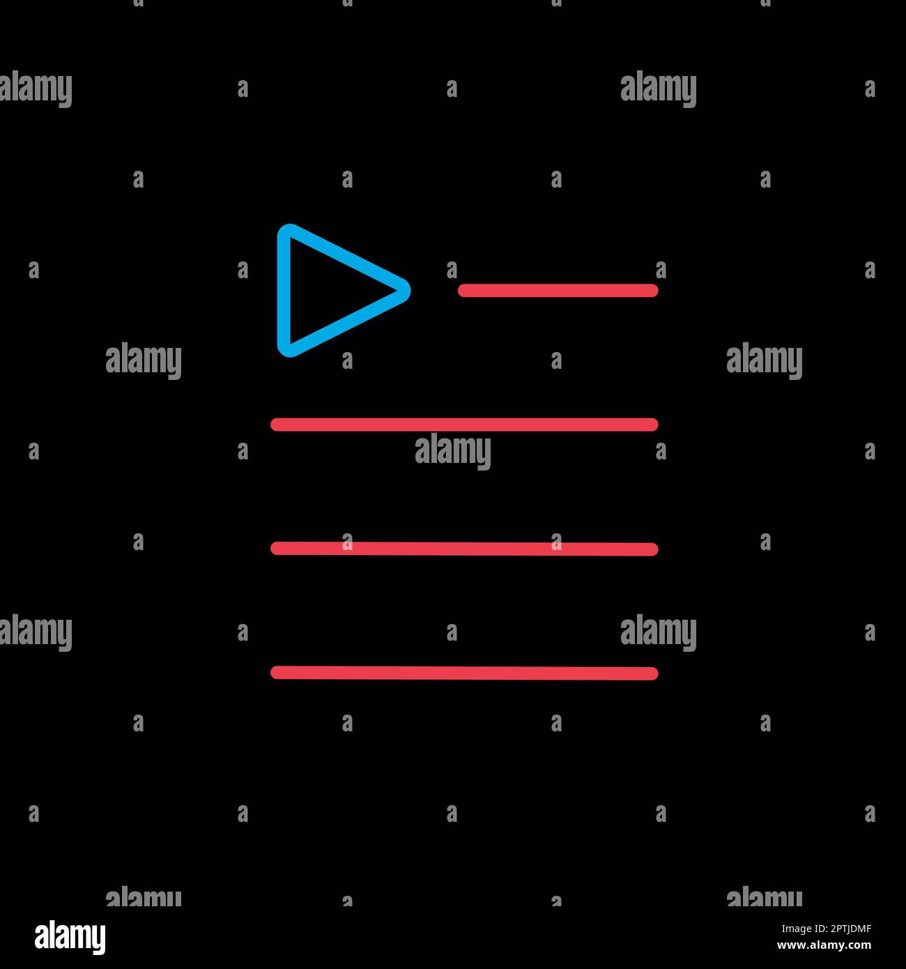 Music playlist vector flat icon Stock Vector Image & Art - Alamy