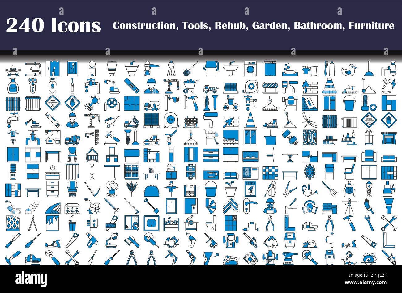 240 icons of construction hi-res stock photography and images - Alamy