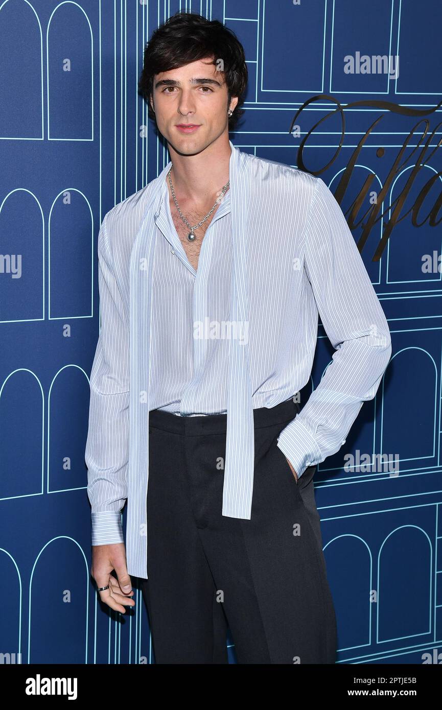 New York, USA. 27th Apr, 2023. Jacob Elordi walks the carpet as Tiffany ...