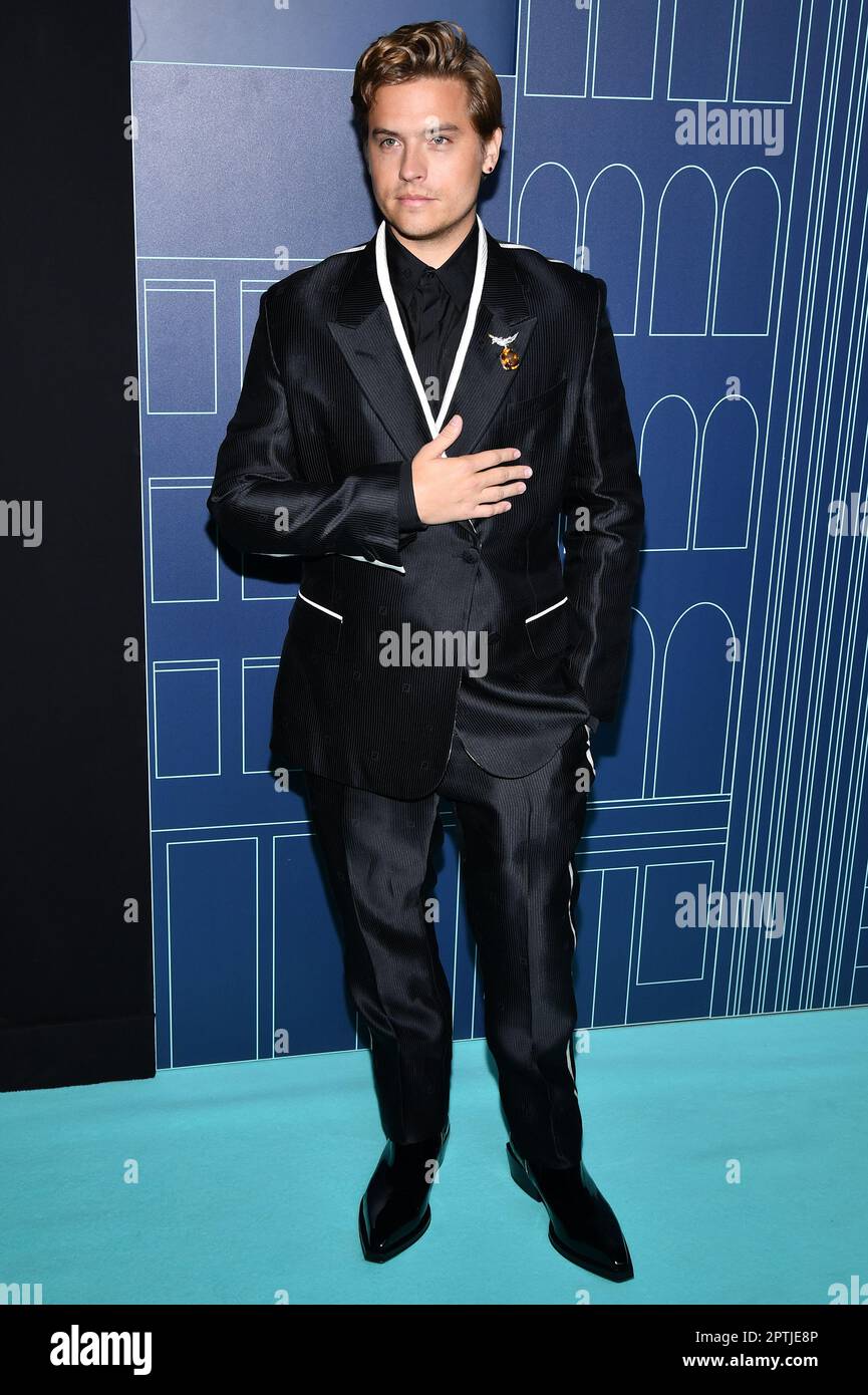 New York, USA. 27th Apr, 2023. Dylan Sprouse walks the carpet as ...