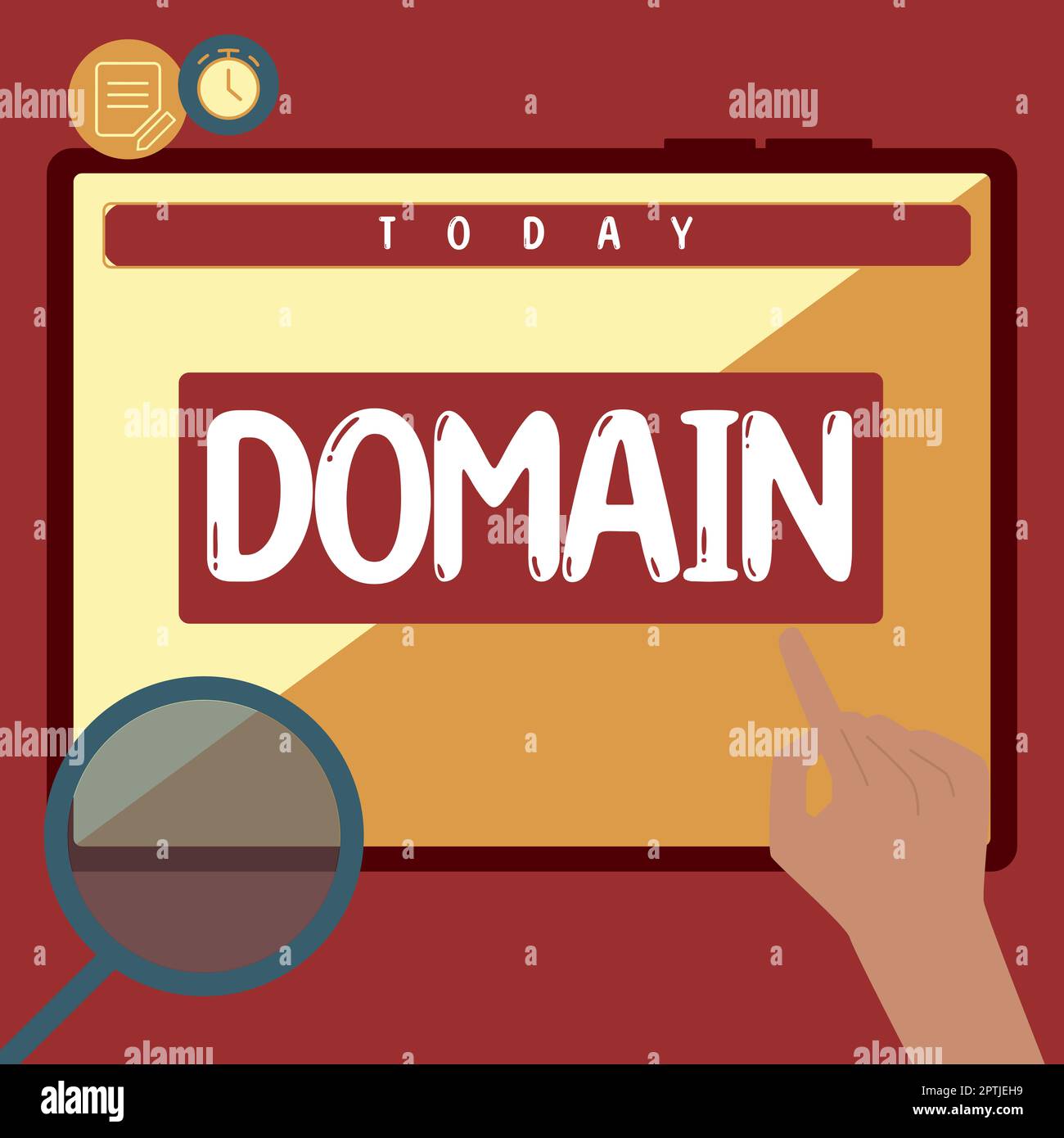 Handwriting text Domain, Business concept identification string that ...