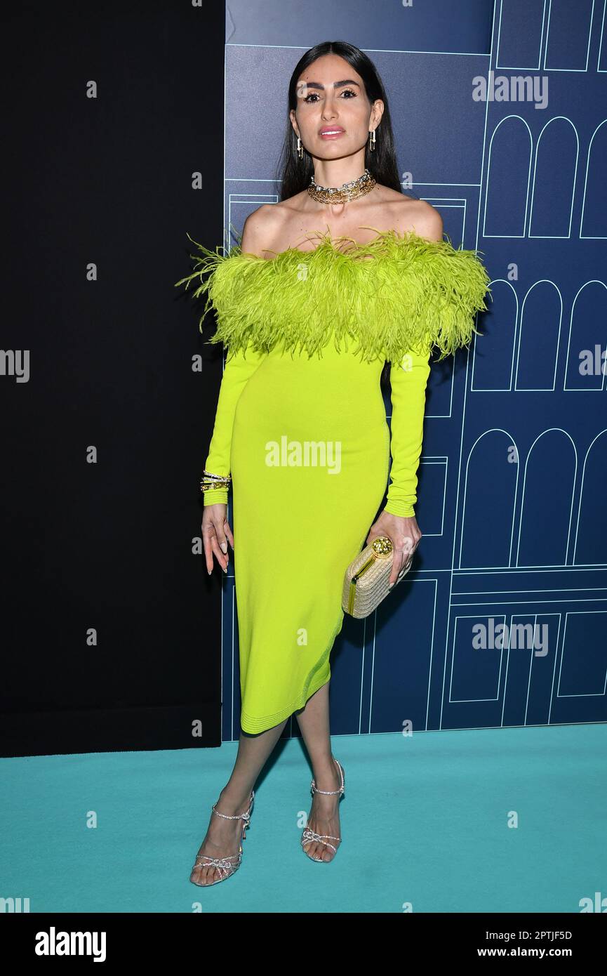 New York, USA. 27th Apr, 2023. Diala Makki walks the carpet as Tiffany ...