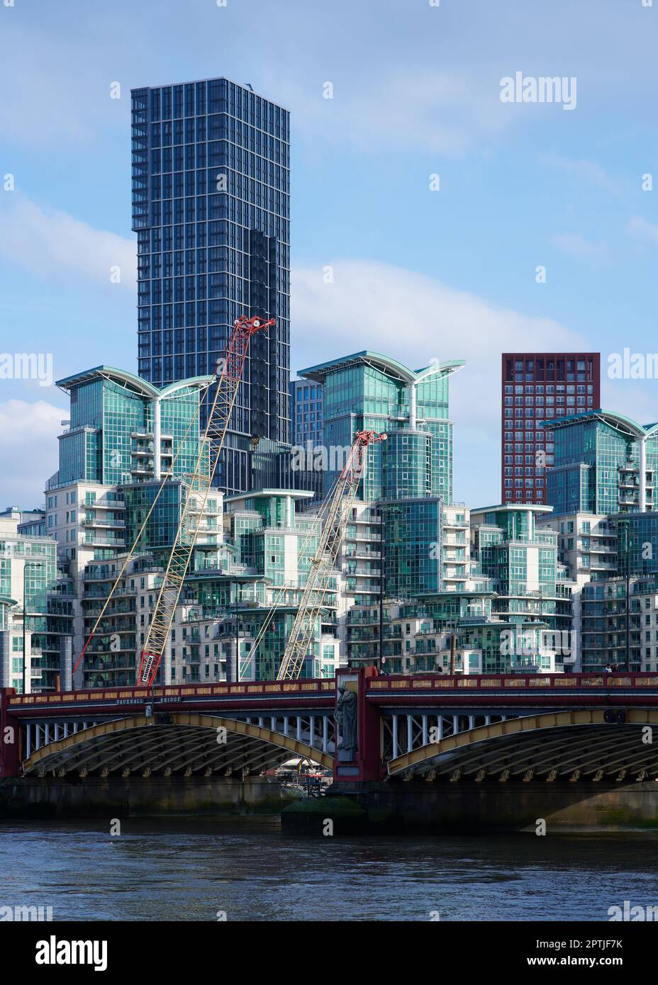 22 April 2023 - LononnUK: View of St George's wharf construction ...