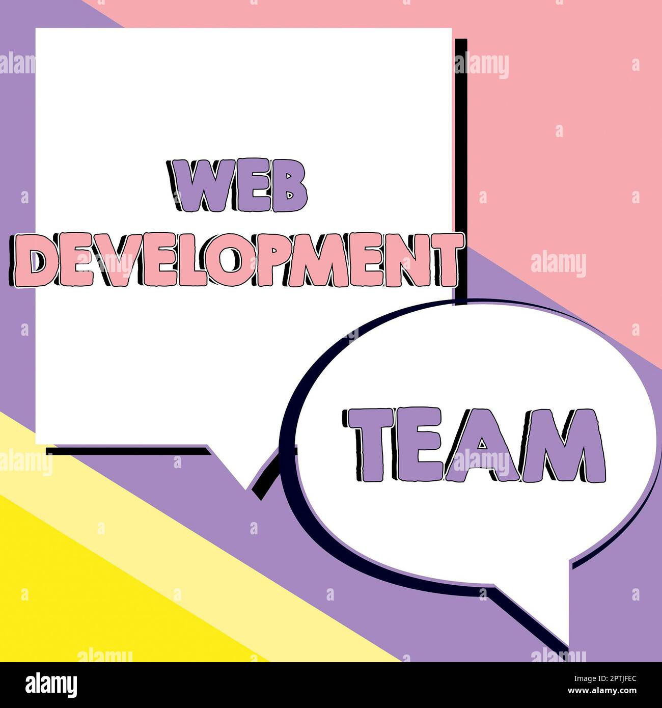 Writing displaying text Web Development Team, Business concept in control of all the processes ...