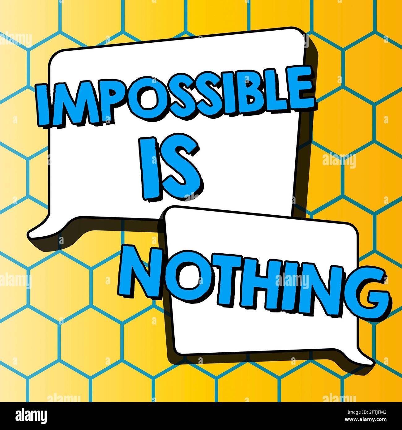 Conceptual caption Impossible Is Nothing, Business idea Motivated to ... Conceptual caption Impossible Is Nothing, Business idea Motivated to ...