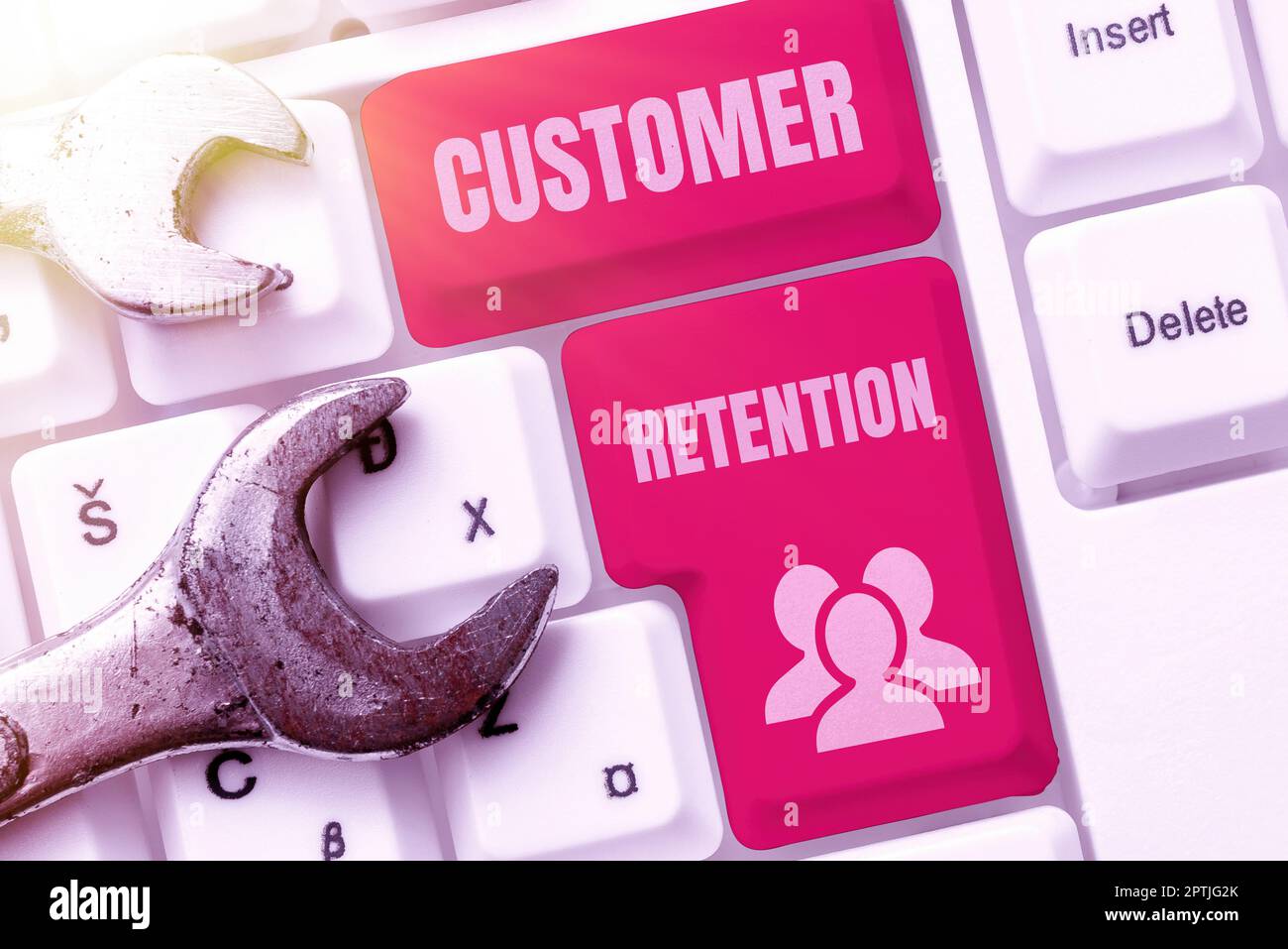 Writing displaying text Customer Retention, Word for activities ... Writing displaying text Customer Retention, Word for activities ...