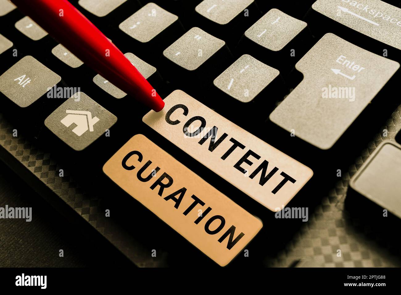 Writing displaying text Content Curation, Business overview process of ...