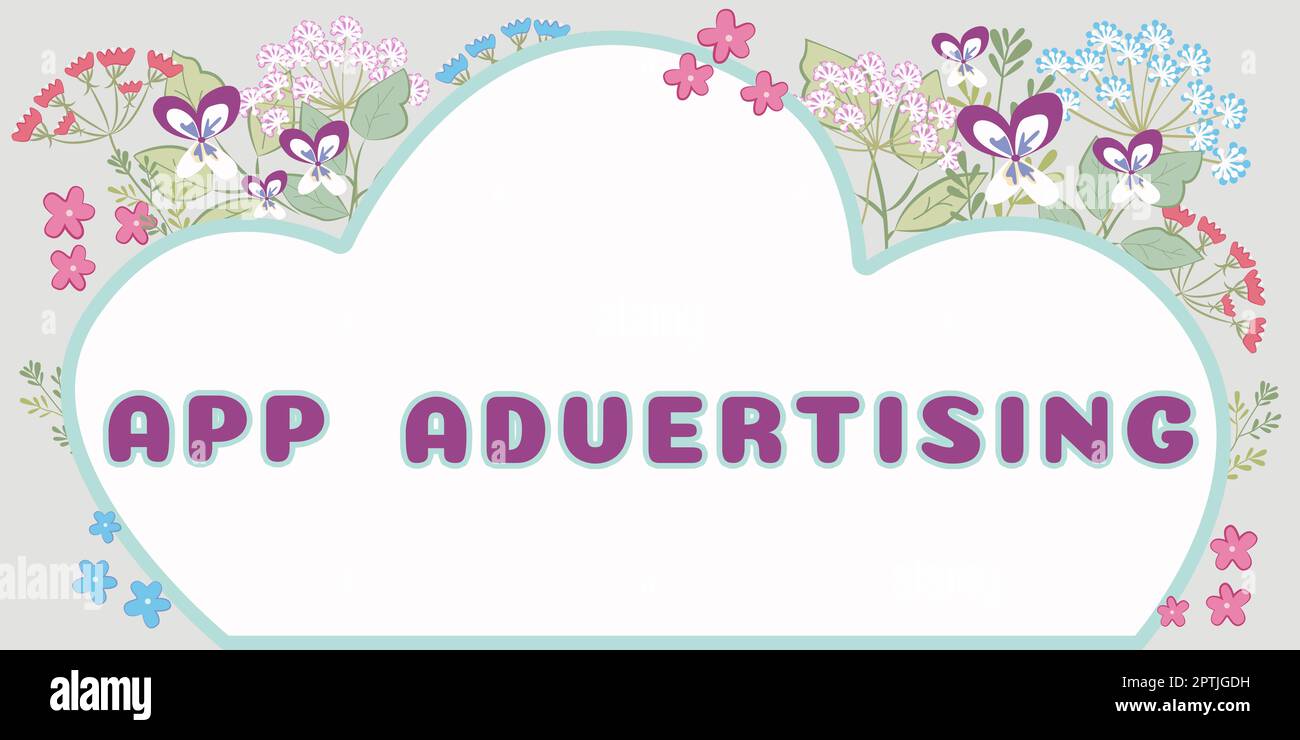 Sign displaying App Advertising, Business concept developers get paid ...