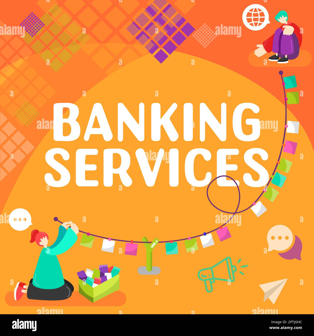 Text showing inspiration Banking Services, Business concept tools for ...