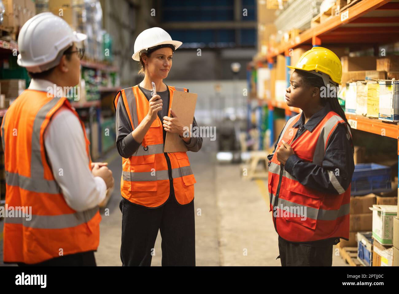 Warehouse manager assesses individual performance of staff. Evaluate ...