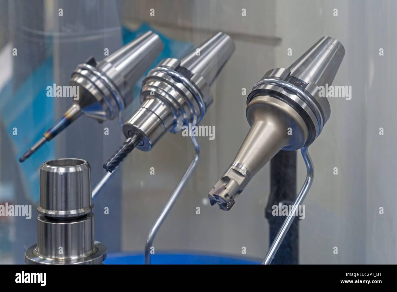 CNC machine tools for milling metal in factory Stock Photo - Alamy