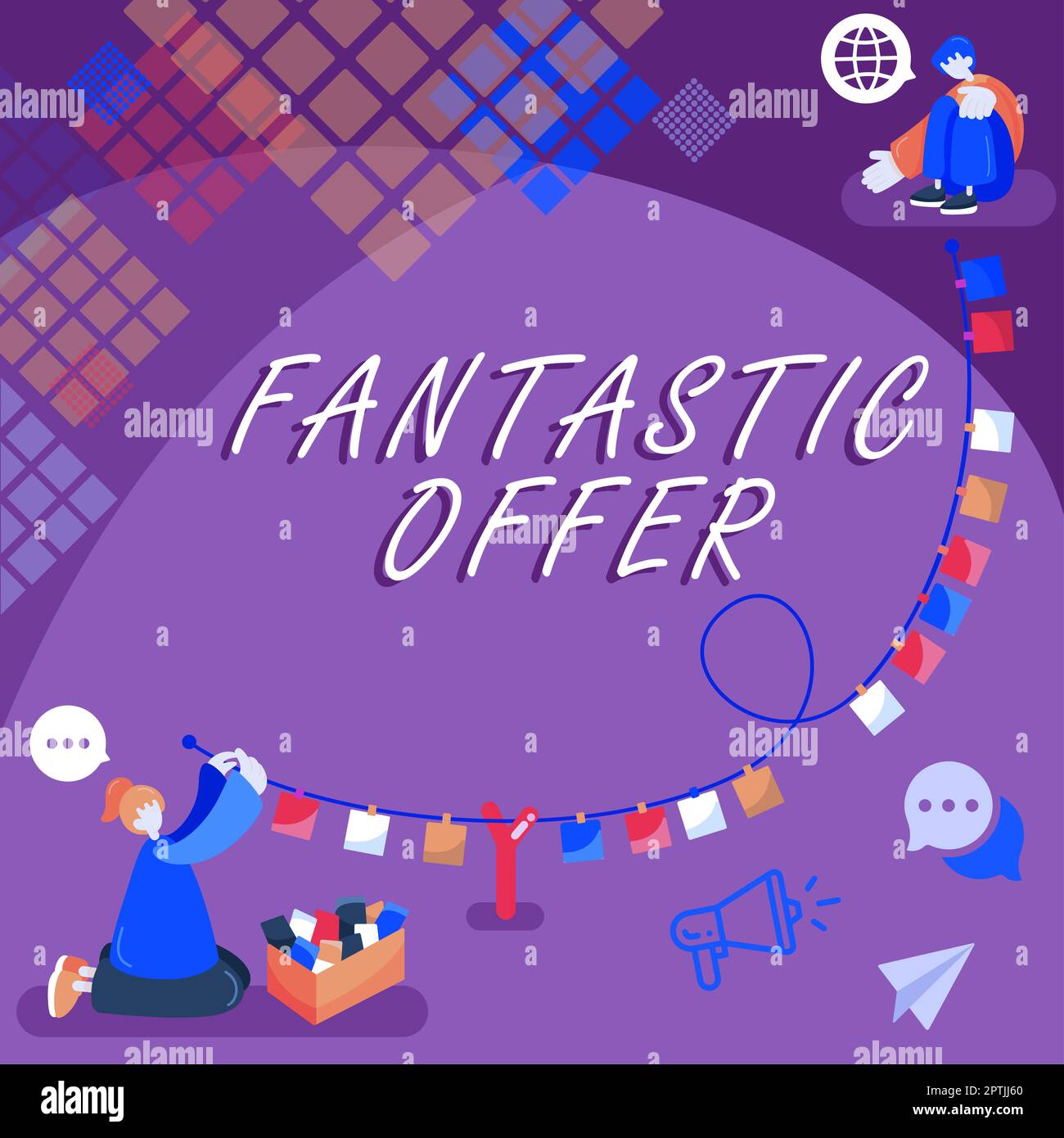 Conceptual display Fantastic Offer, Word Written on a marketing ...