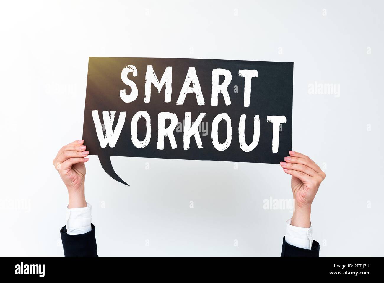 Sign displaying Smart Workout, Business overview properlydesigned ...