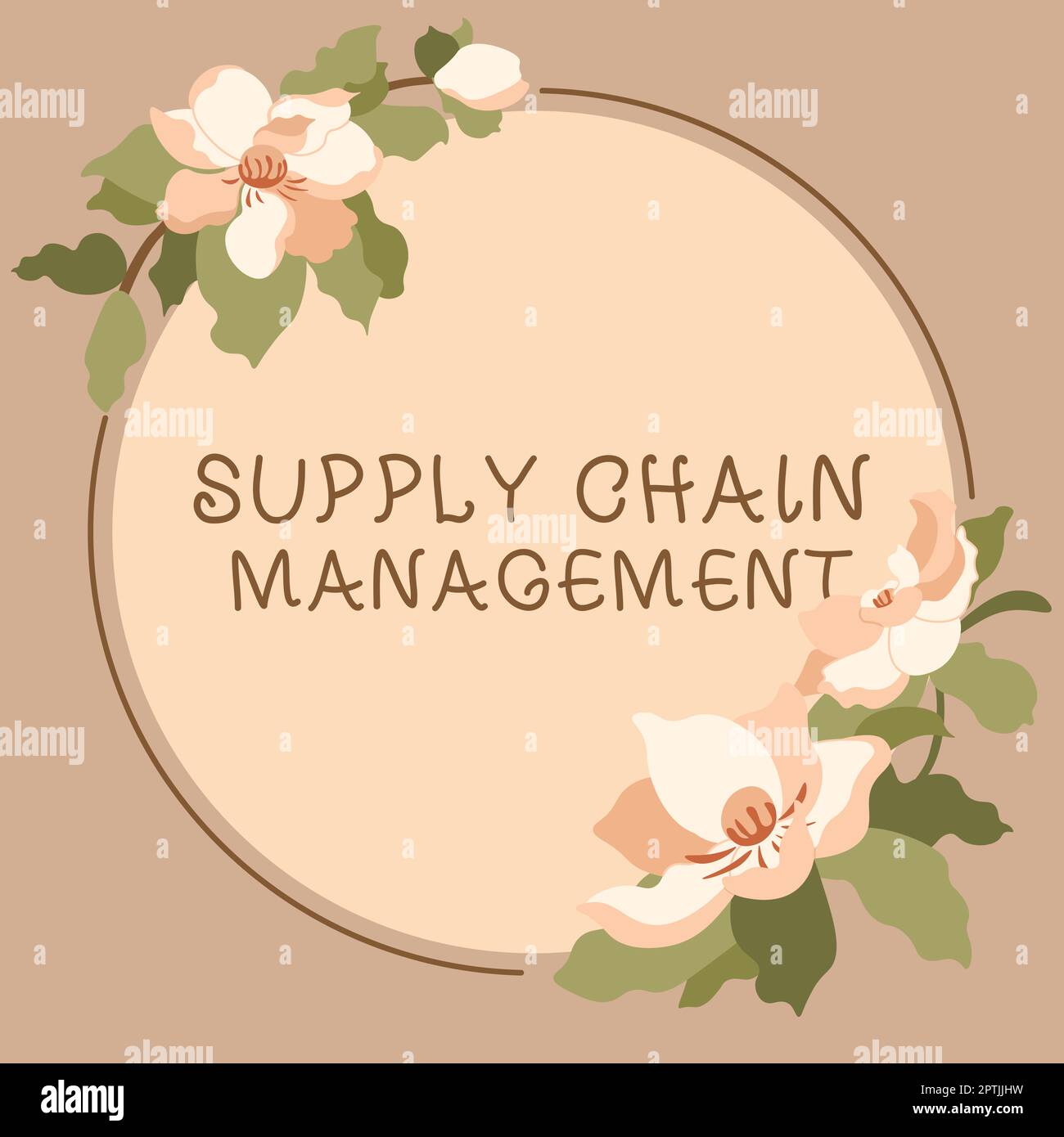 Sign displaying Supply Chain Management, Business idea Aspects of ...